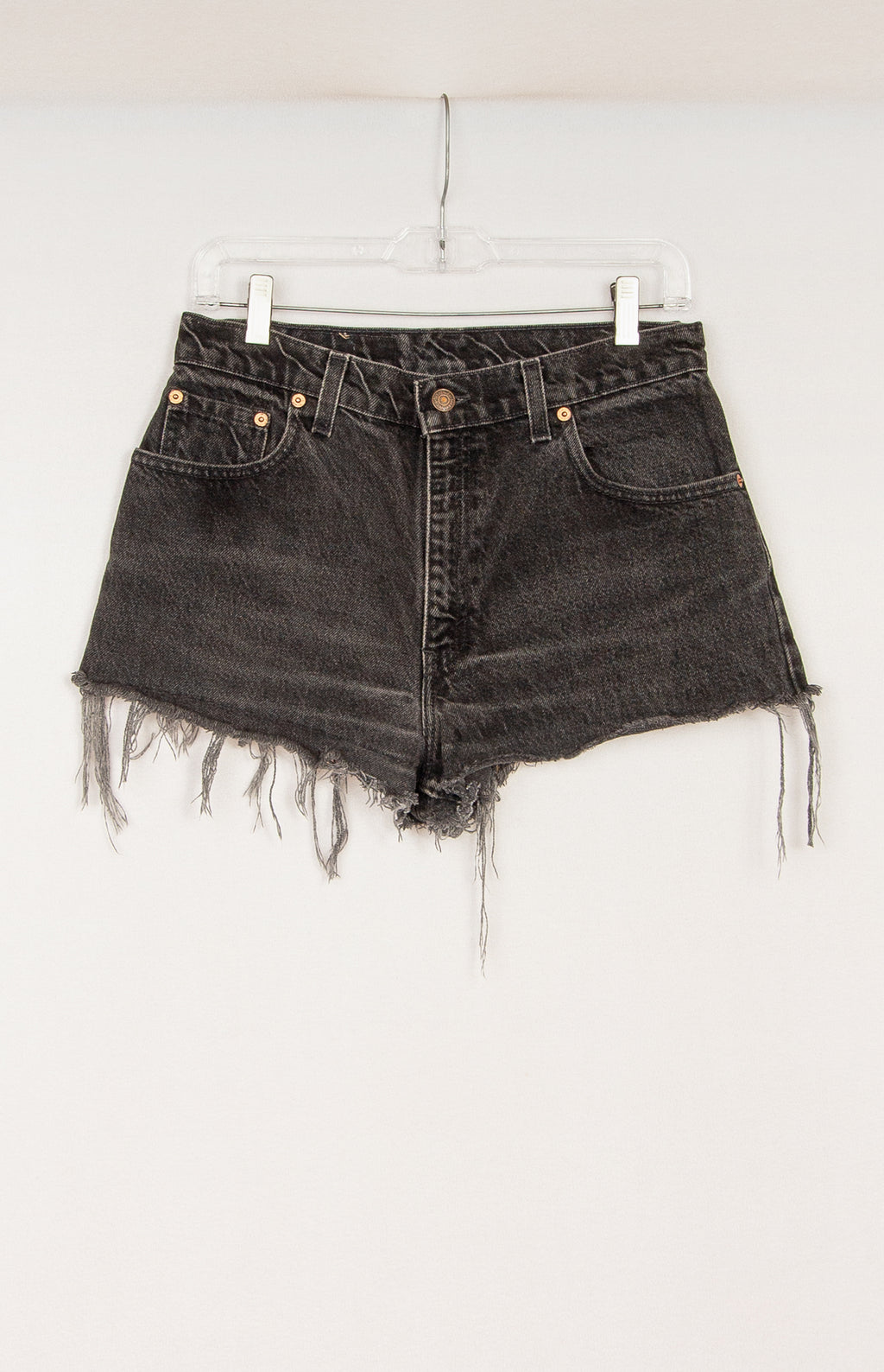 Levi's 550 Black Denim Shorts | Vintage Levis Shorts | Retro Denim – GOAT Vintage